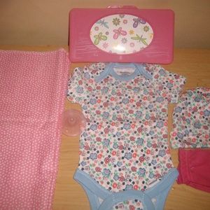 Matching Sets | Baby Girl Sleeping Diaper Baby Stork Bundle | Poshmark